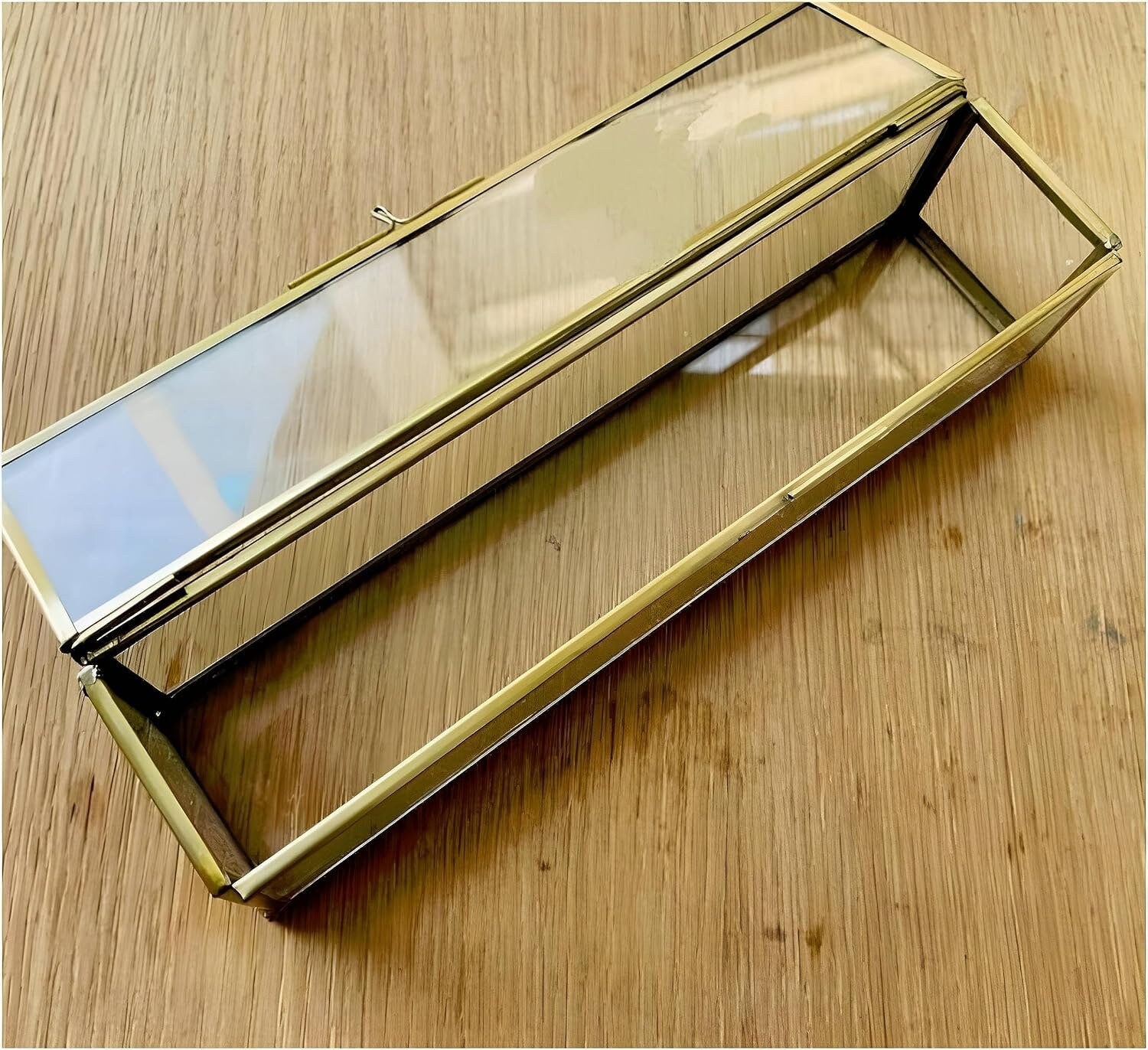 Wedding Box Invitation Box Glass and Metal Scroll Box Wedding Card ...