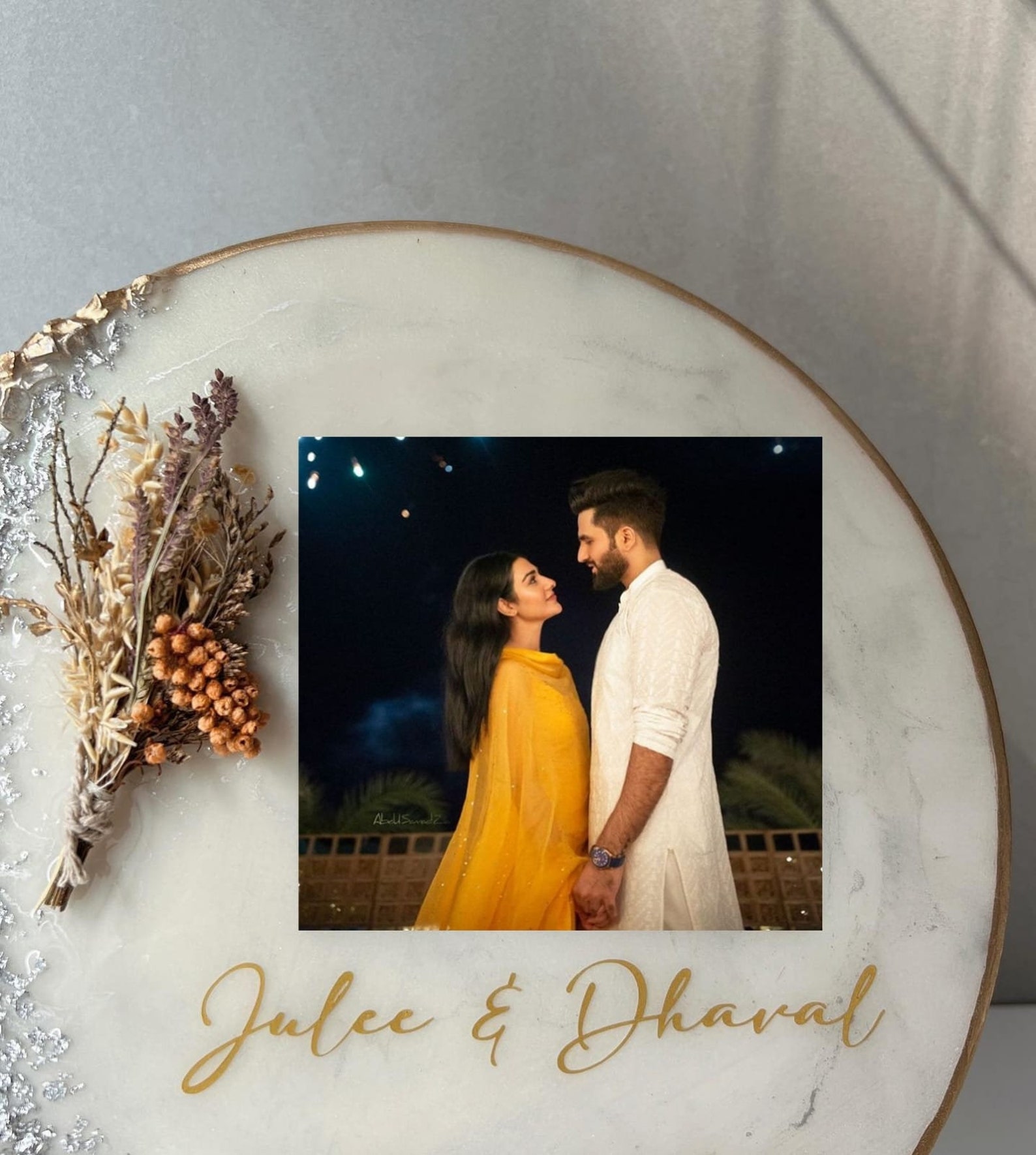 Beuty of Resin Frame Resin Art Frame Dry Flower's Customizable Photo ...