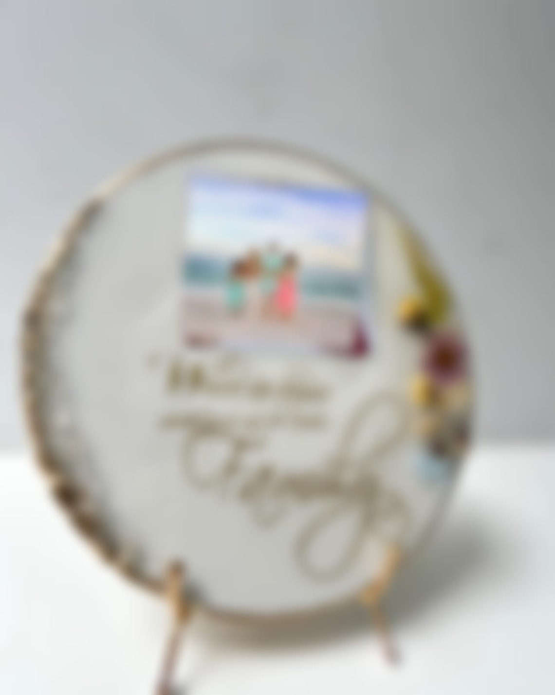 Beuty of Resin Family Resin Frame Resin Art Frame Handmade Dry Flower's ...