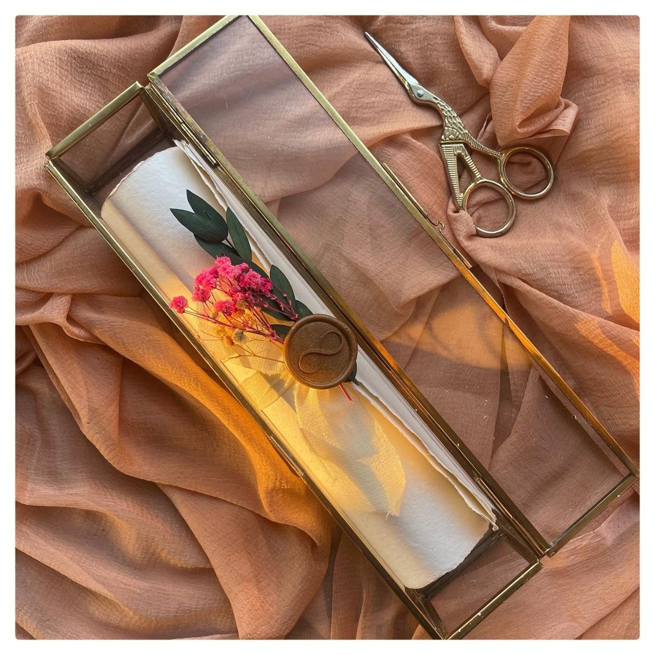 Royal Invitation for Wedding Invitation Box Mirror Material Invite Box ...