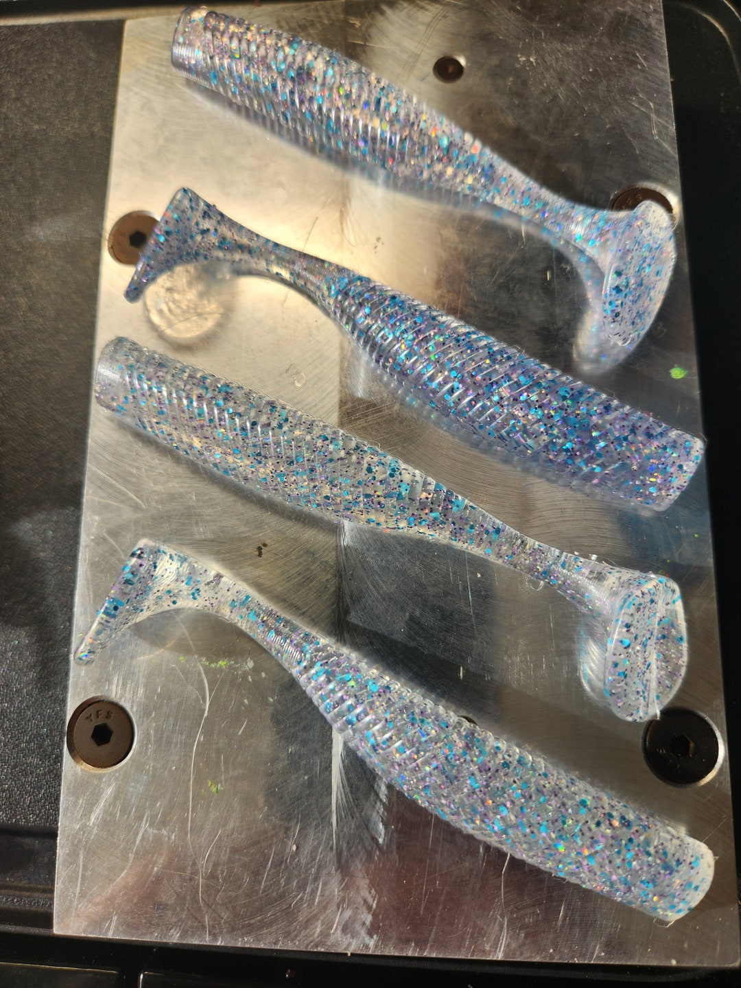 4.75 Custom Holographic Shimmer Shad Swimbait - Etsy