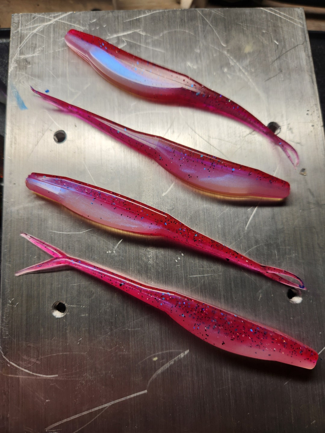 5 Split Tail Bleeding Shad Jerk Bait - Etsy