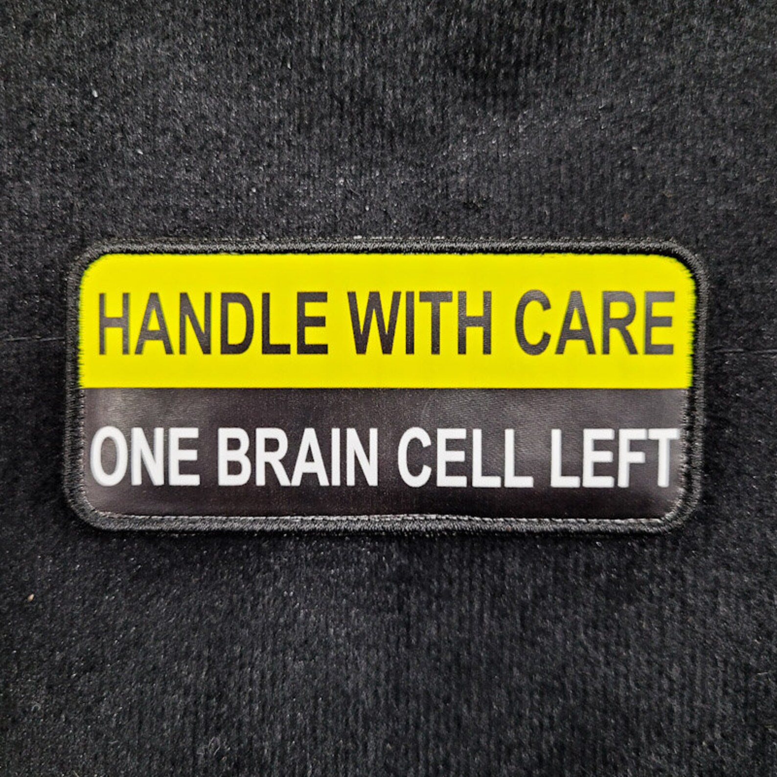 One Brain Cell Left Velcro Morale Patch - Etsy