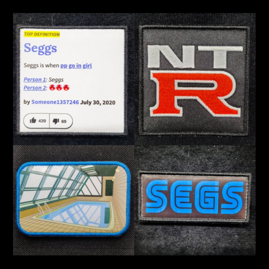 NTR / SEGGS / Hanazono That Pool Morale Velcro Patch (embroidered ...