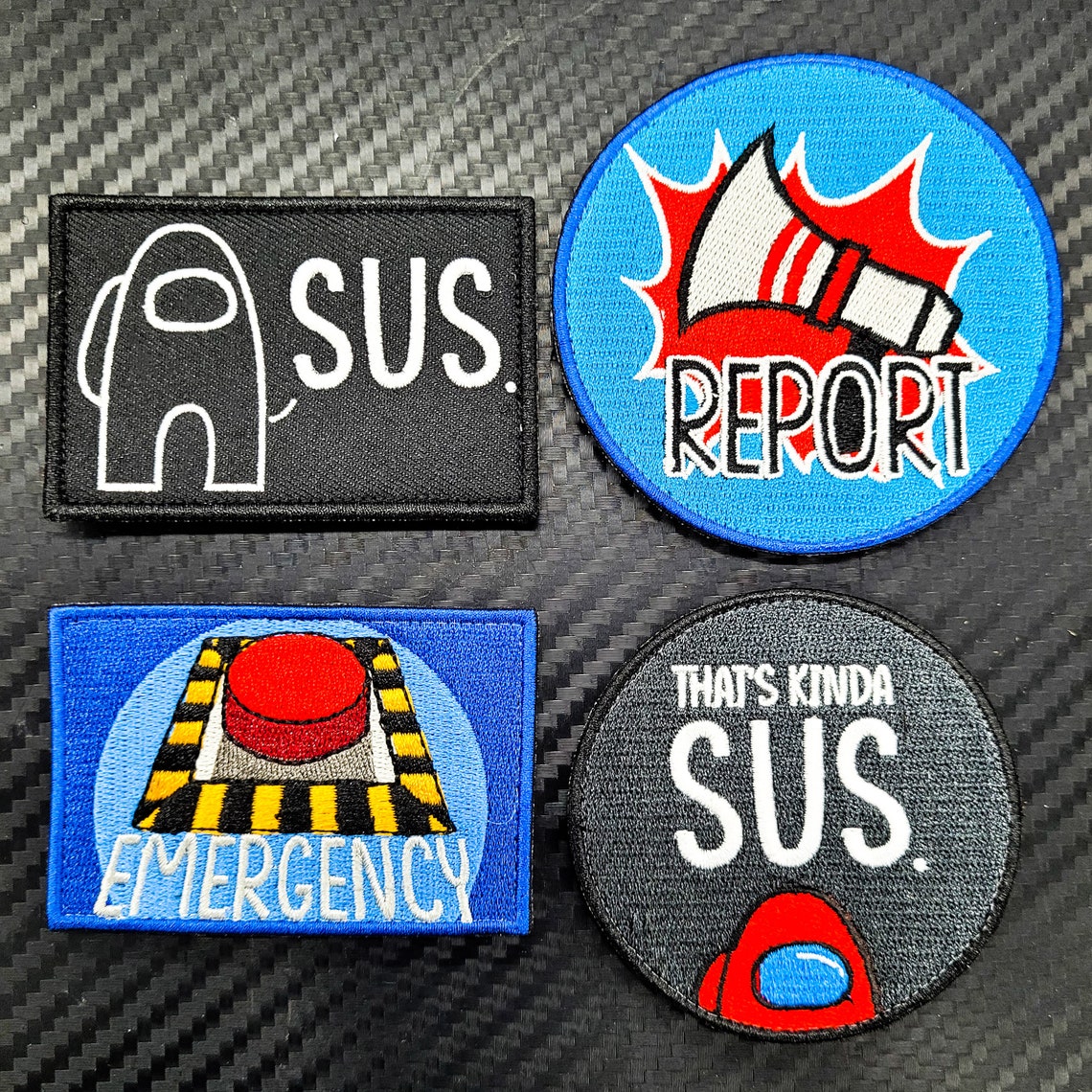 Among Us Embroidered Velcro Morale Patch Set - Etsy