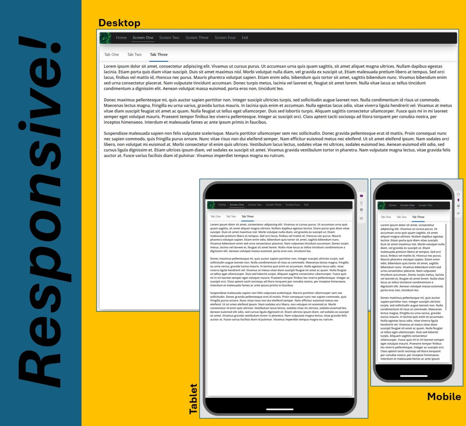 POWERAPPS Template Tabbed Page With Header Navigation and Lightweight ...