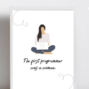 Girls Who Code Wall Art | Computer Science | Programming Poster ...