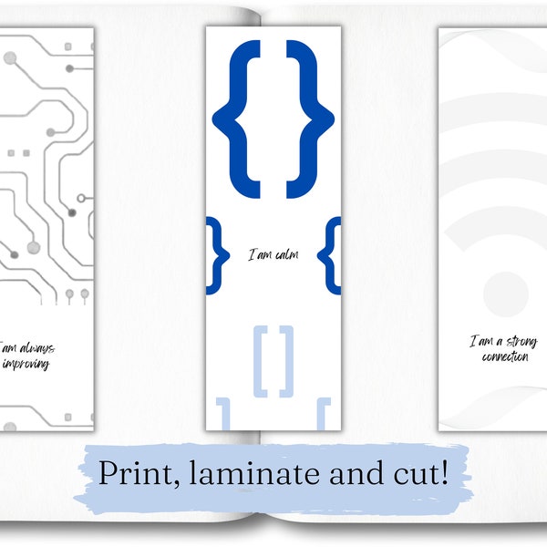 Geek Bookmark - Etsy