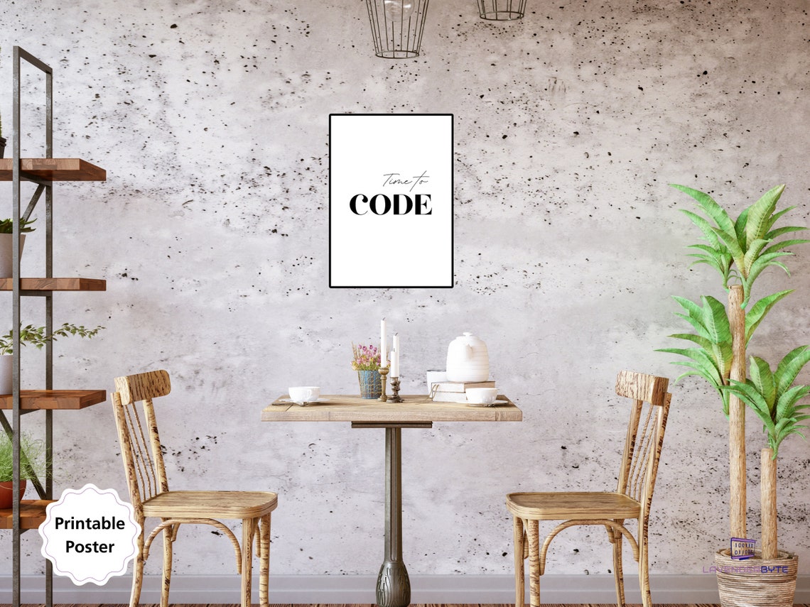 Coding für Mädchen Wand Kunst | Time to Code | Programmiererinnen | Computer Science Print ...