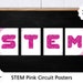 Classroom STEM Pink Circuit Posters - Computing Inspiring Tech Display ...