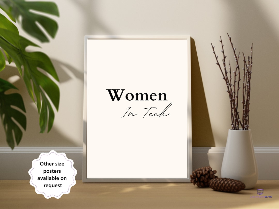 Women in Tech Coder Wall Art: Celebrate Female Programmers and Coders ...