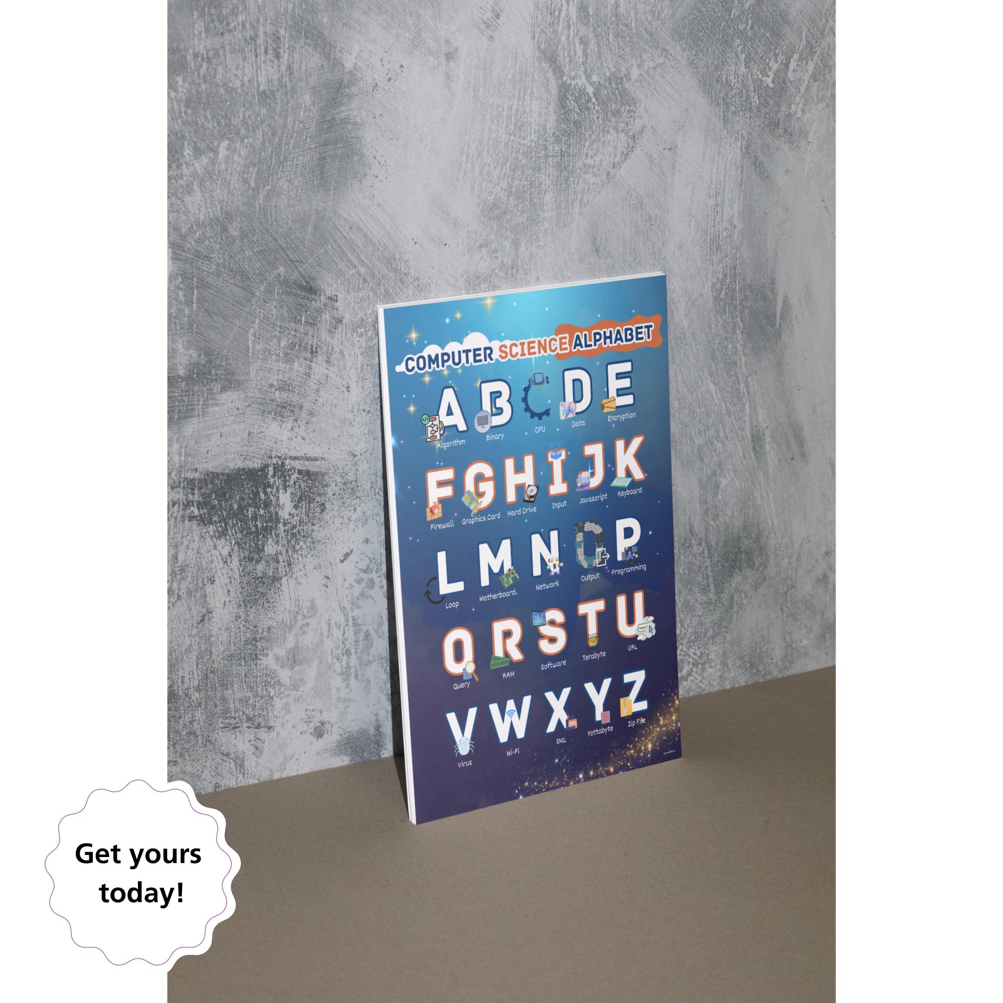 Computer Science Alphabet Printable Poster – Fun & Educational A-Z Tech ...