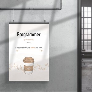 Programmer Funny IT Posters X5 - Office Humour Prints, Wall Decor Art for Desk, Computer Science ...