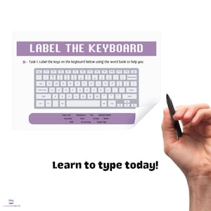 Beginner Keyboard Typing Worksheets | Learn to Type | Fun & Easy Typing Practice for Beginners ...