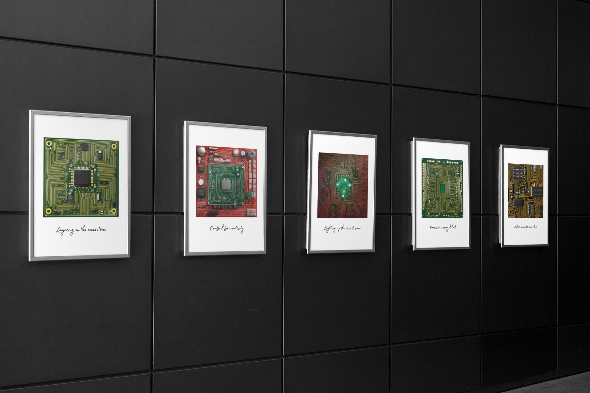Set of 10 Circuit Board Posters | Modern Tech Art Prints | Unique ...