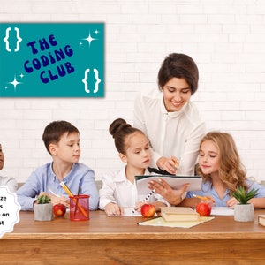 Classroom Coding Club Poster - Retro Typography for Programmers ...