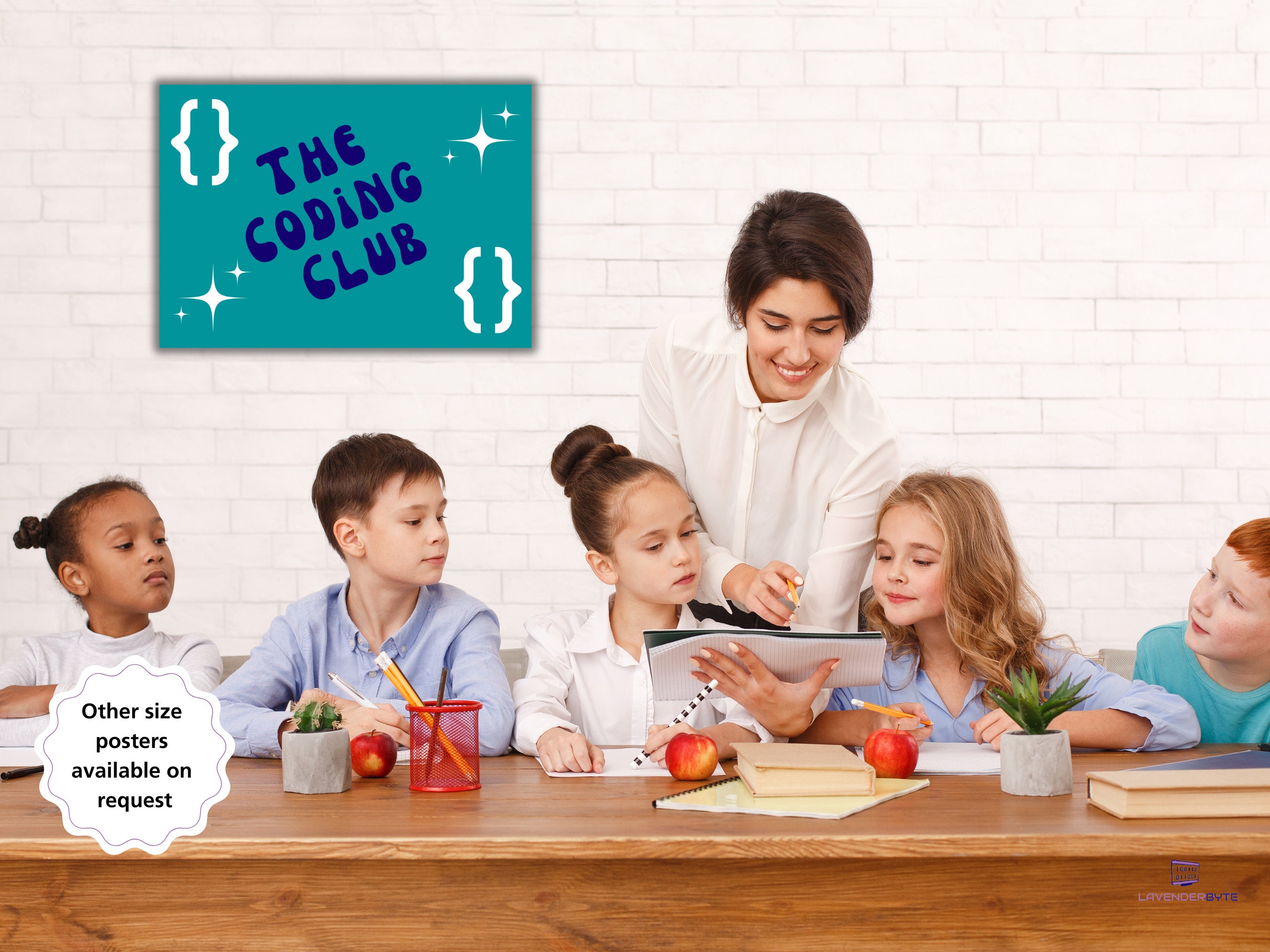 Classroom Coding Club Poster - Retro Typography for Programmers ...