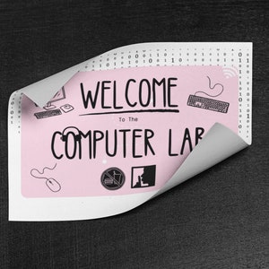 Computer Lab School Sign Classroom Decor Teacher Door Signs Computers ...