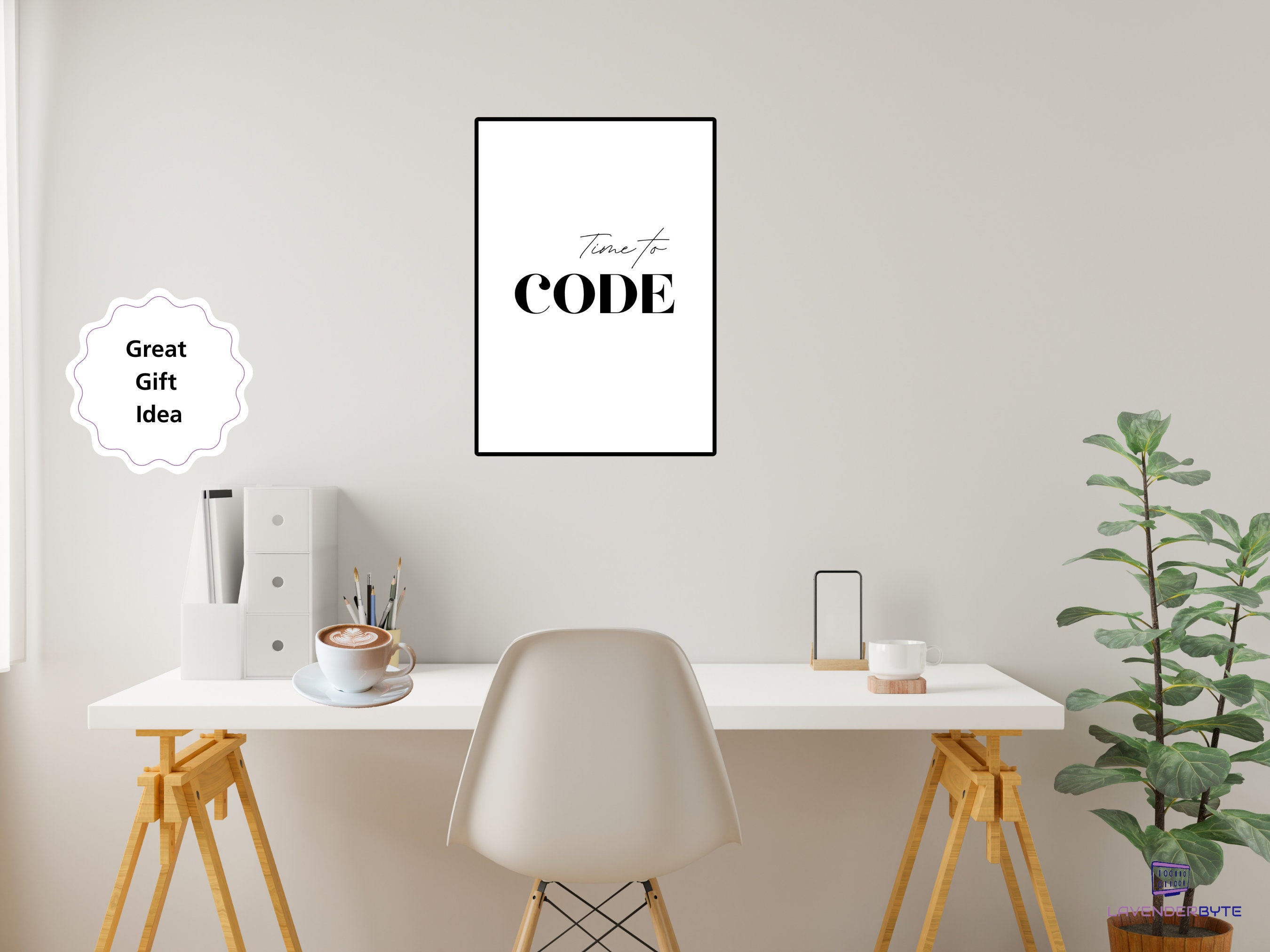 Coding für Mädchen Wand Kunst | Time to Code | Programmiererinnen | Computer Science Print ...