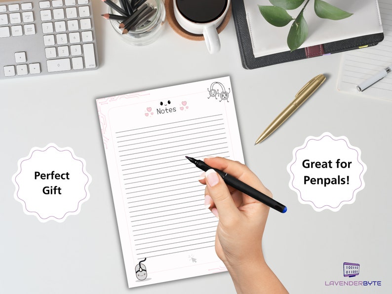 Kawaii Letter Paper Back to School Student Stationery Penpals for Tech ...