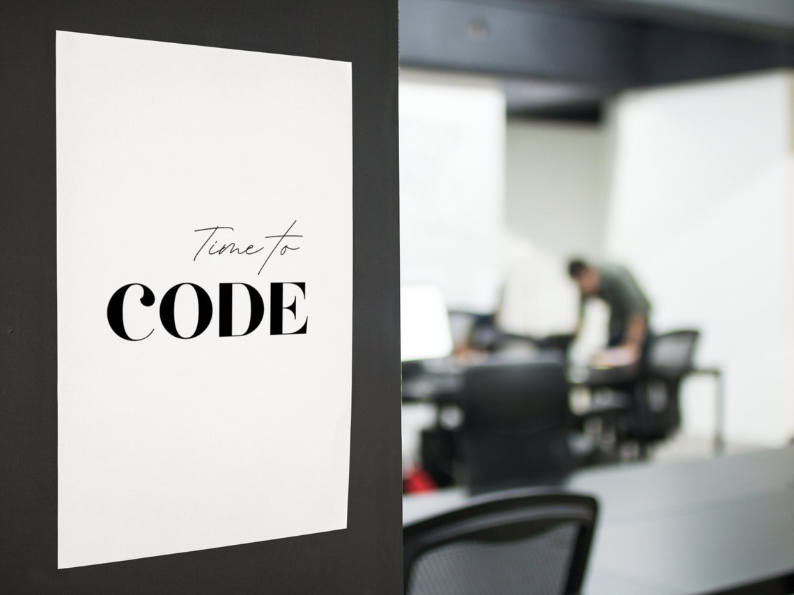 Coding für Mädchen Wand Kunst | Time to Code | Programmiererinnen | Computer Science Print ...