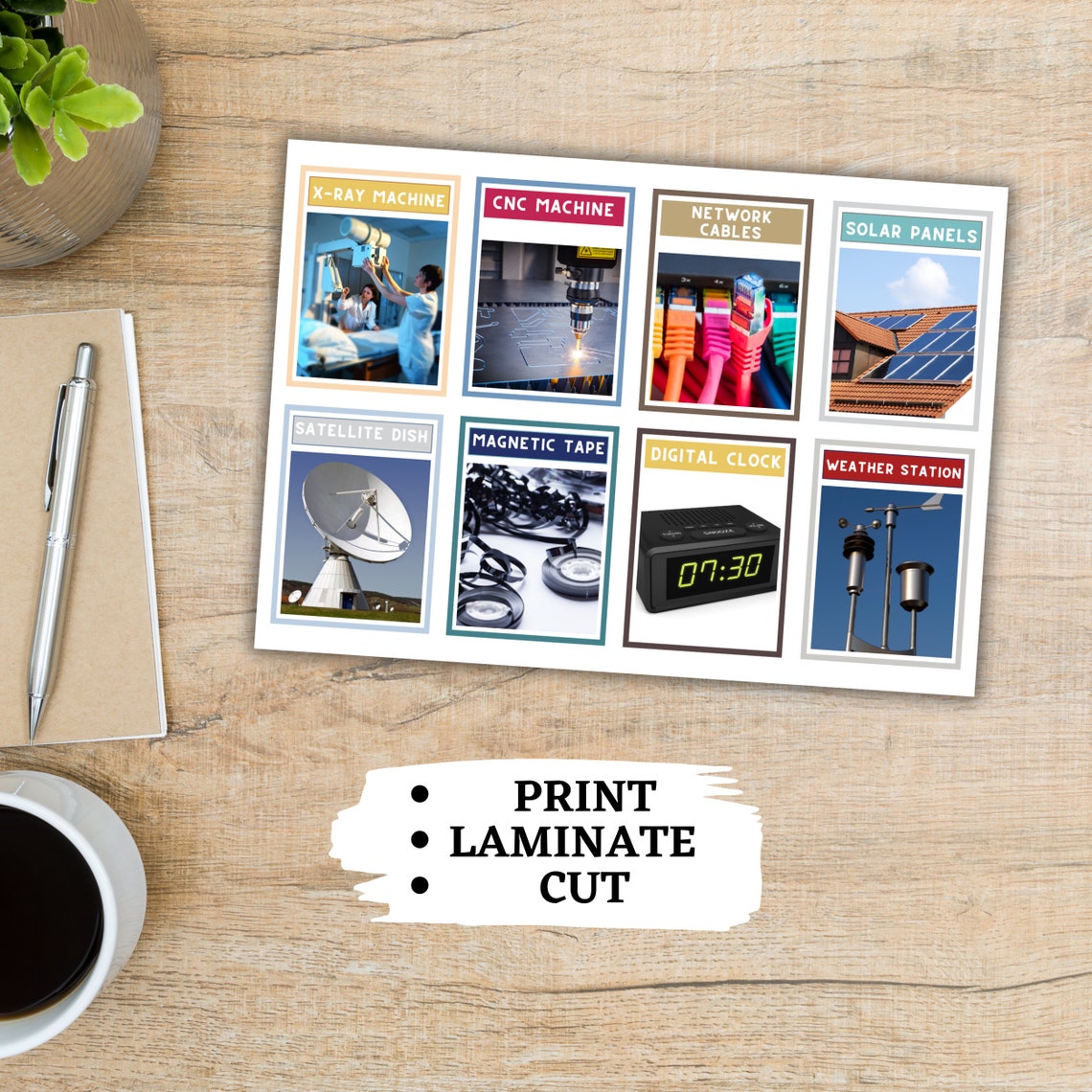 Technology Flash Cards Computer Science Parts X64 Printable - Etsy