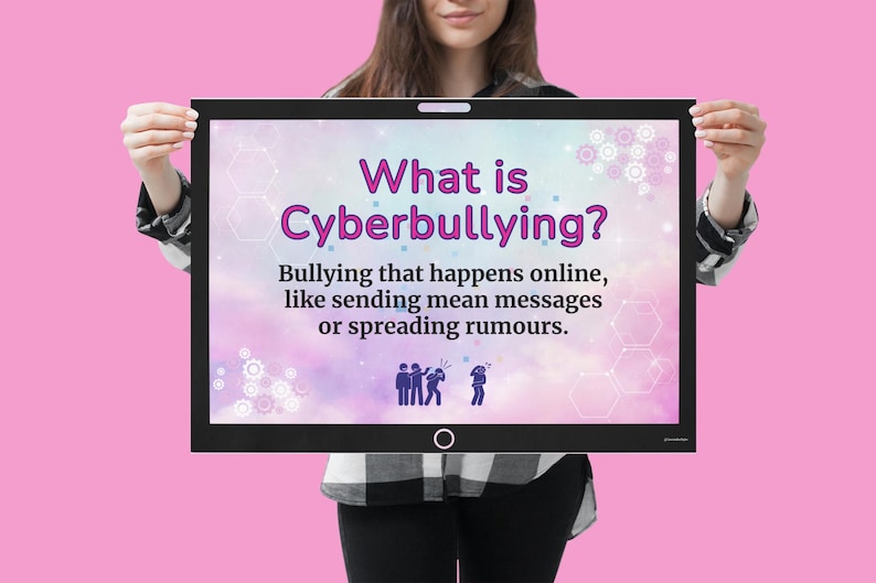 Cyberbullying Awareness Posters (set of 5)| Digital Printable Computer ...