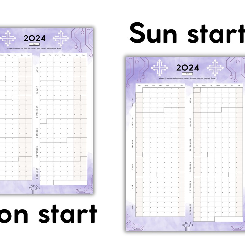 Block Calendar - Etsy