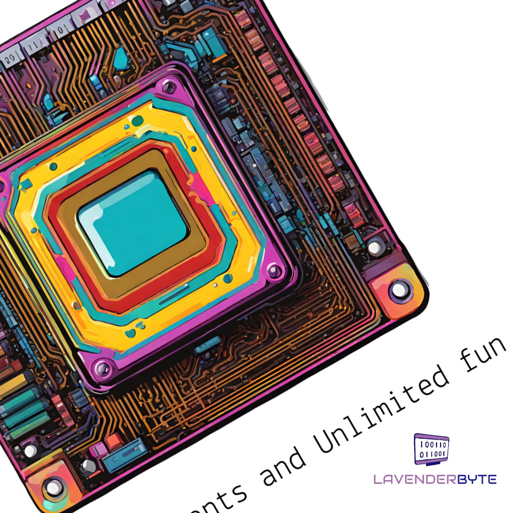 Printable CPU Birthday Card - Happy Birthday Cards for Download, Geeky ...