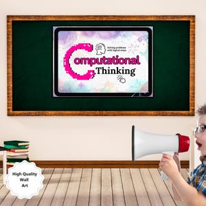 Computational Thinking Classroom Posters | Decor Computer Science Set ...