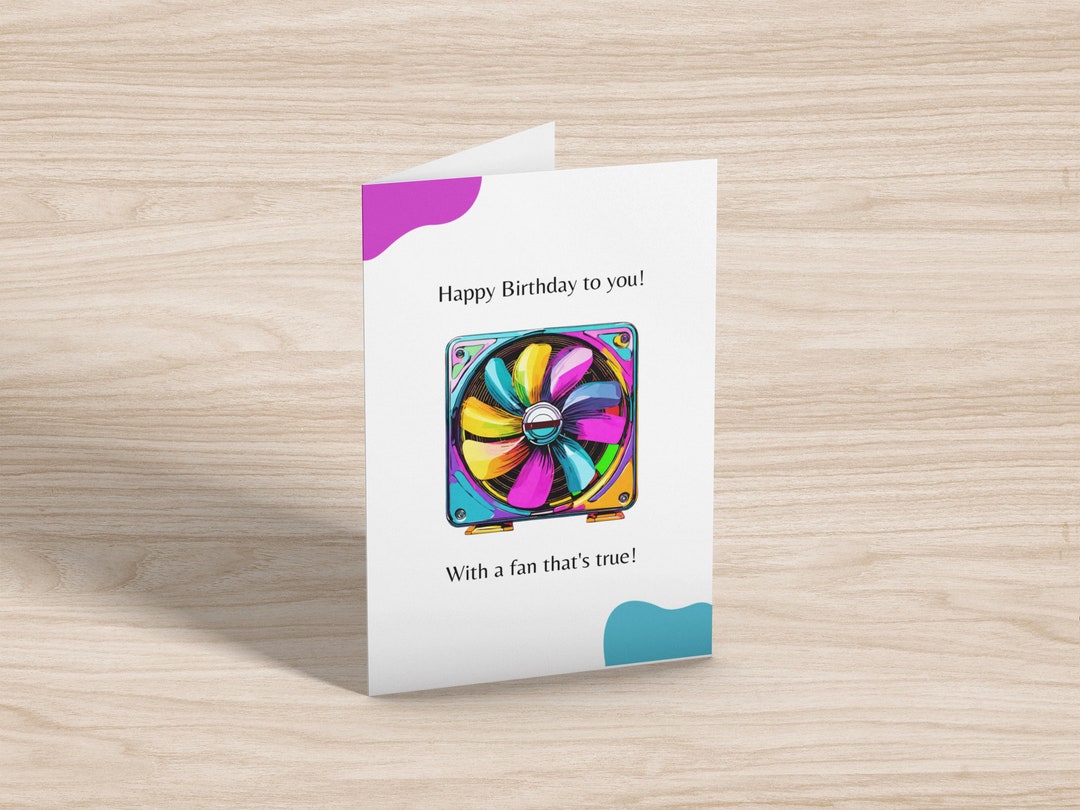 Computer Fan Birthday Card | Printable Geeky Birthday Card ...