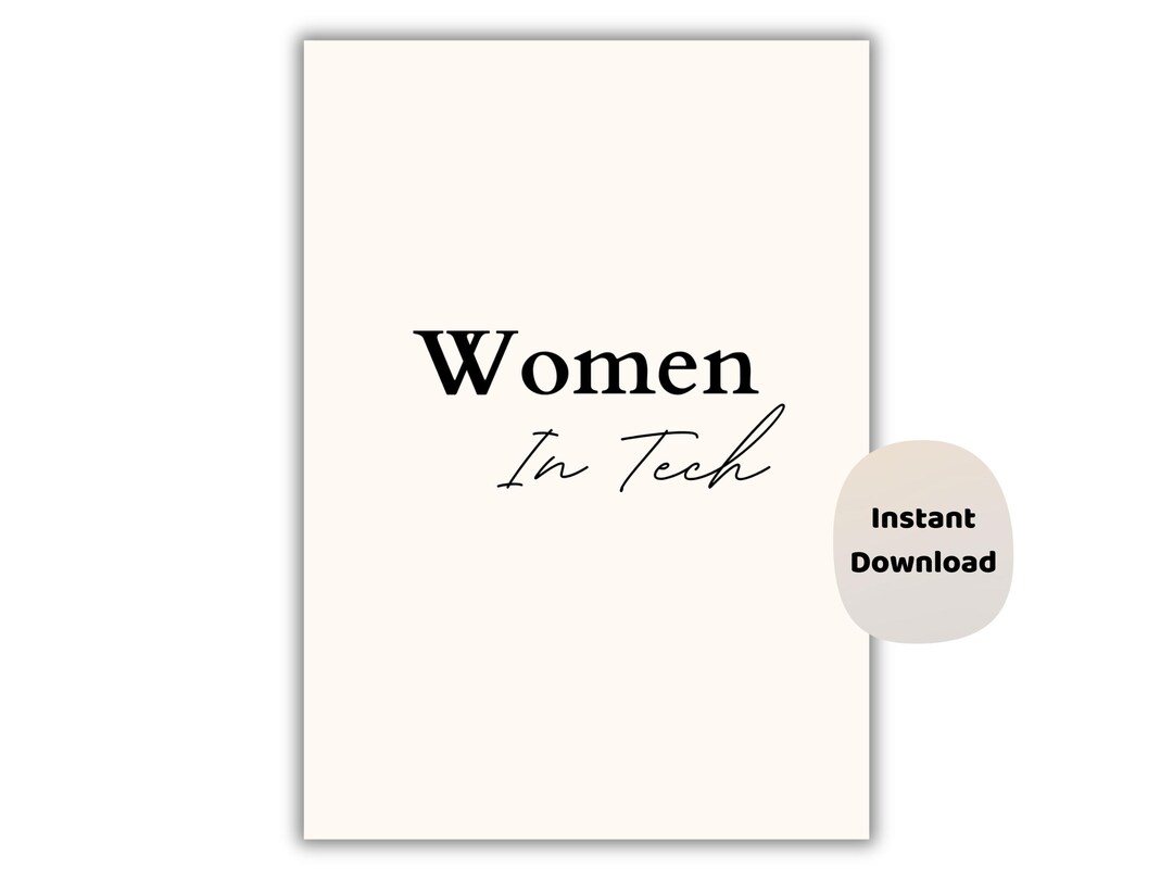 Women in Tech Inspirational Coding Wall Art - Etsy