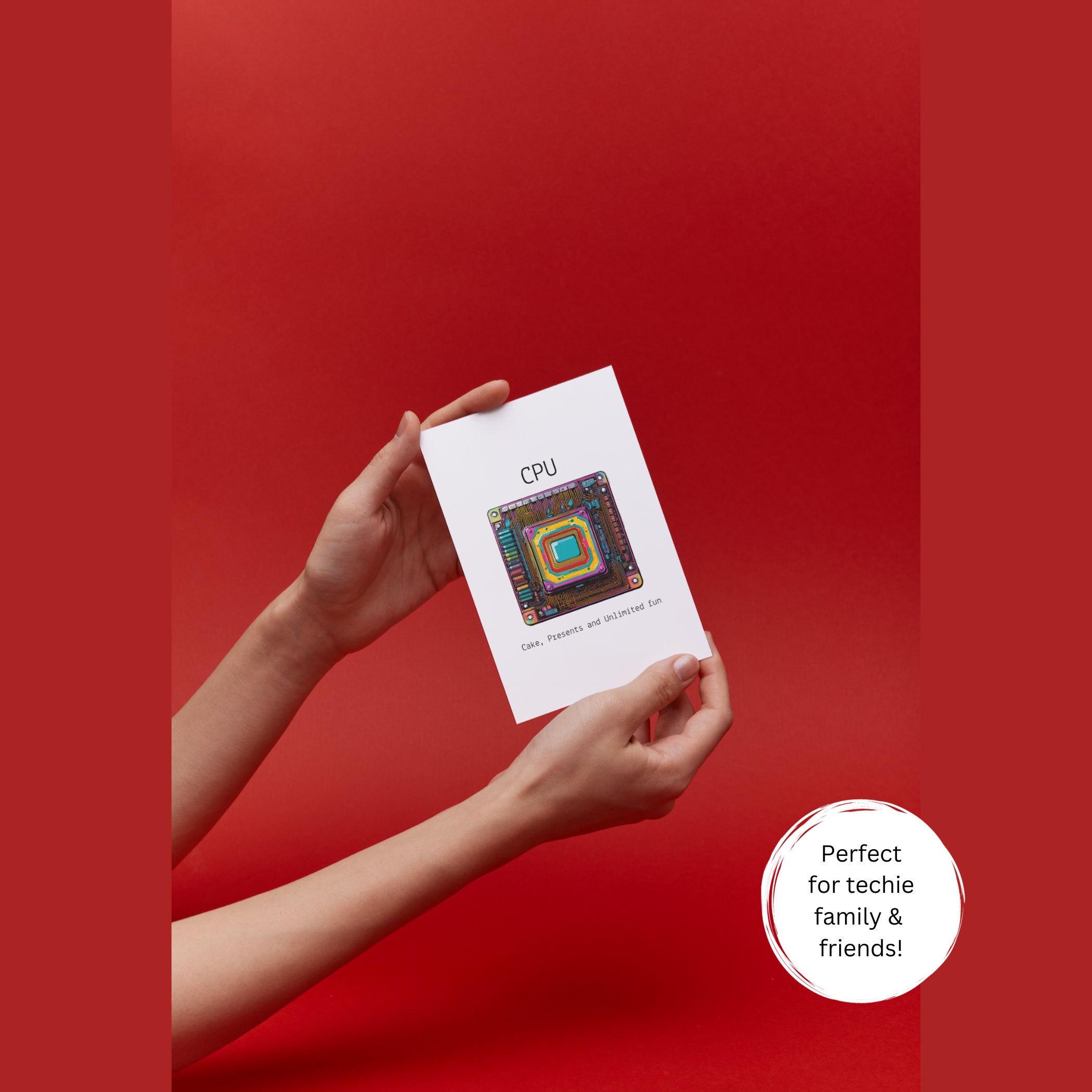 Printable CPU Birthday Card - Happy Birthday Cards for Download, Geeky ...