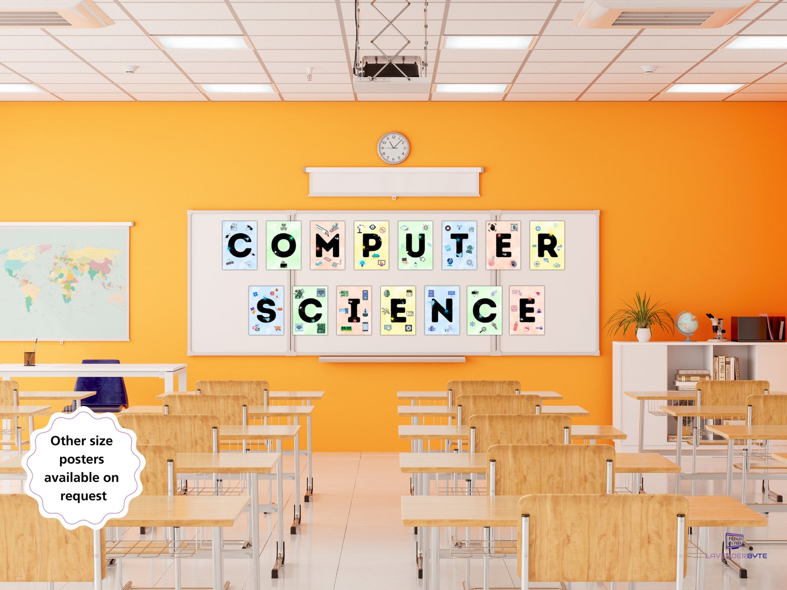 Computer Science Classroom Posters | STEM Bulletin Board Letters ...