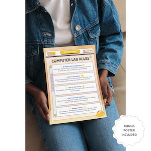 Computer Lab Rules Poster |classroom Rules | Computer Science & ICT ...