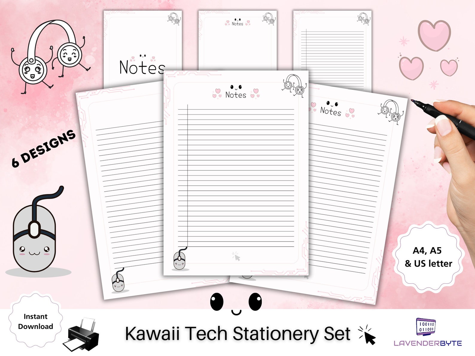 Kawaii Letter Paper | Back to School Student Stationery | Penpals for ...