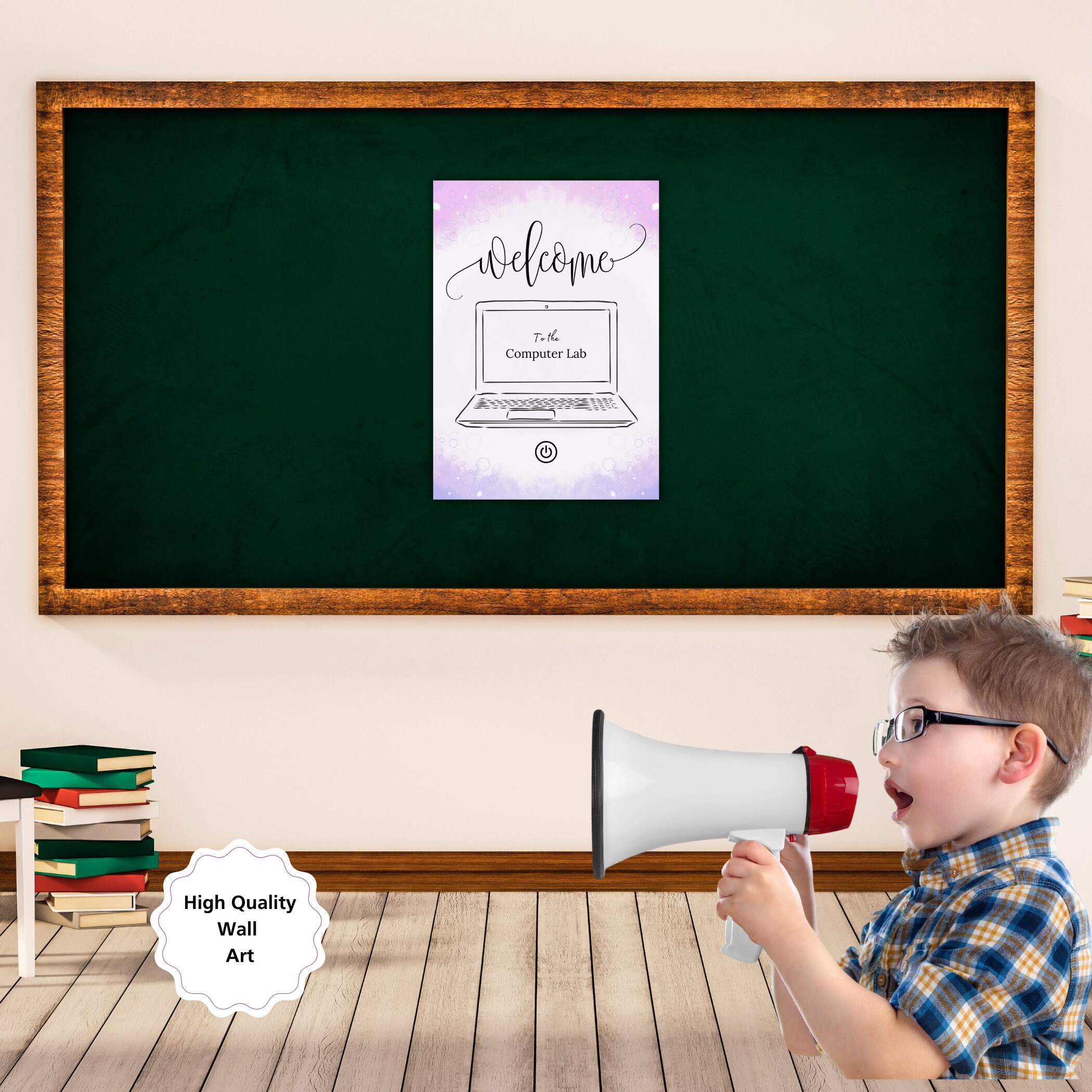 Welcome to the Computer Lab Classroom Decor Set | Teacher Door Signs ...