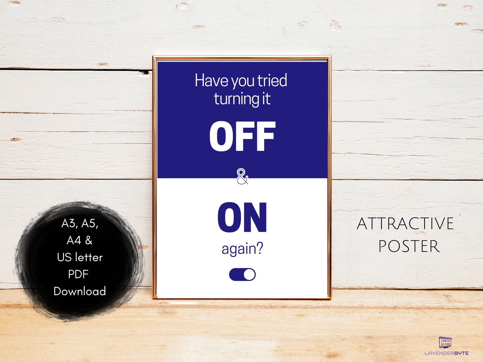 Have You Tried Turning It off and on Againfunny Posters Office Prints ...