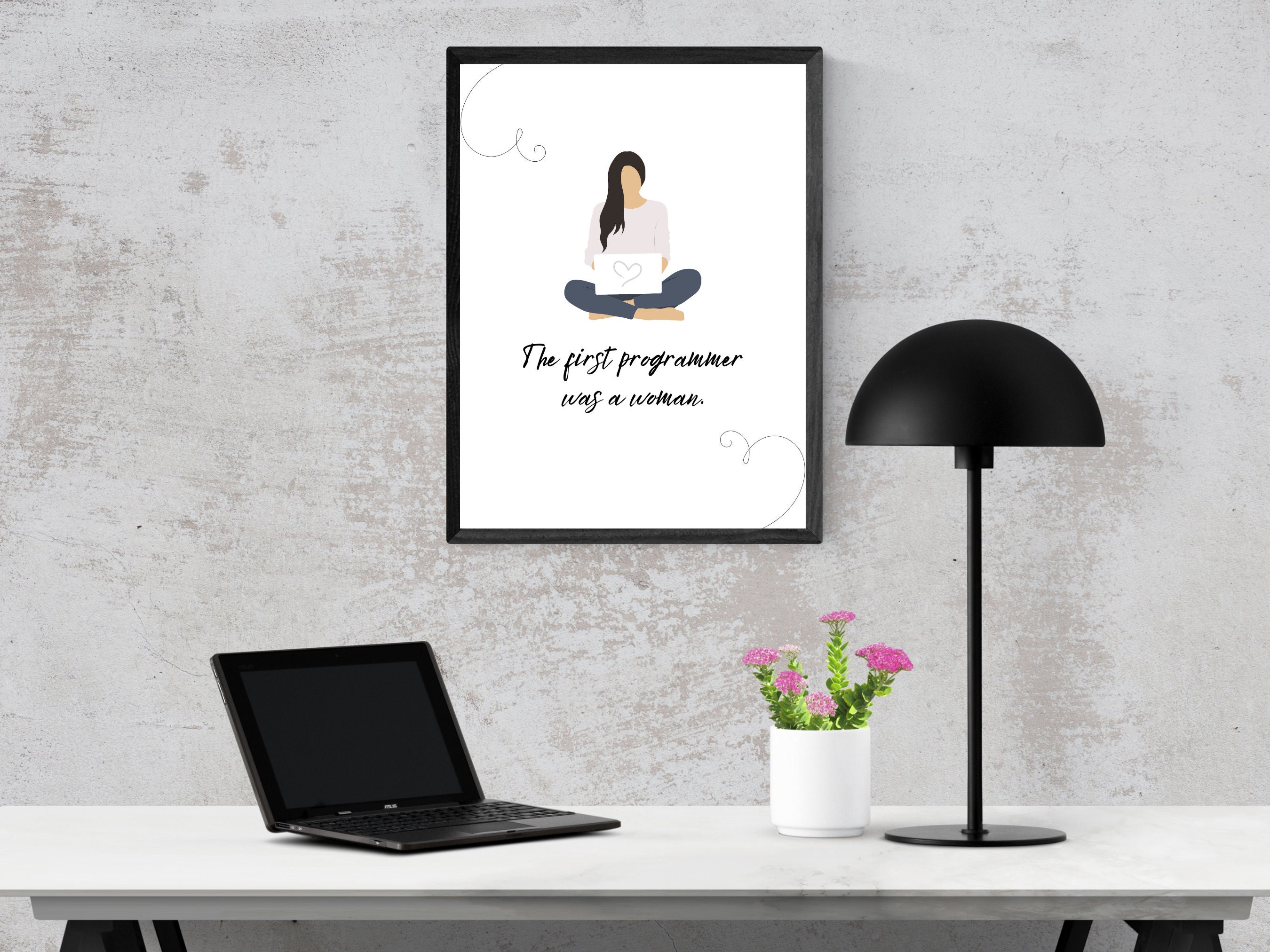 Girls Who Code Wall Art Computer Science Programming Poster ...