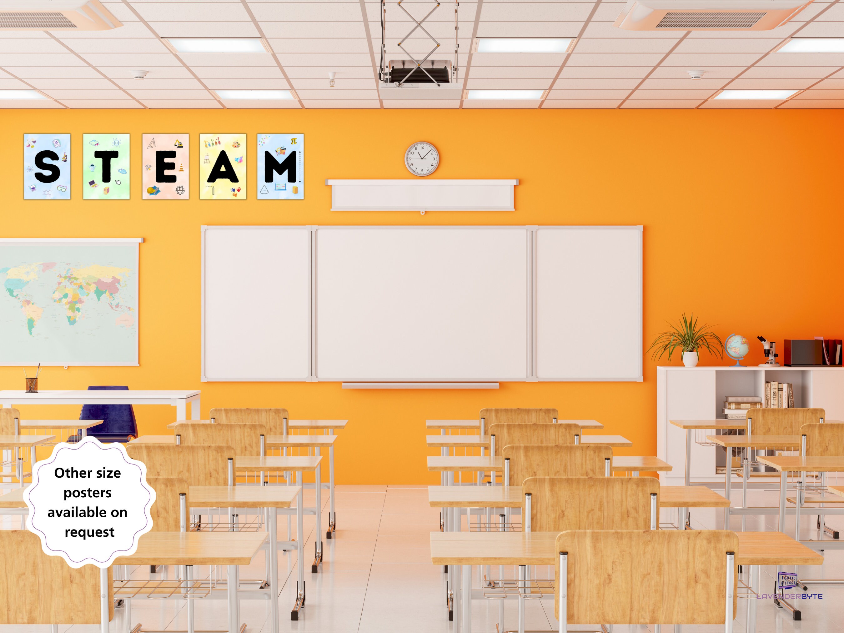 Classroom STEAM STEM Posters Computing Inspiring Posters Tech Classroom ...
