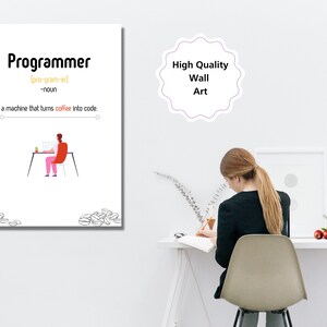 Programmer Funny IT Posters X5 - Office Humour Prints, Wall Decor Art for Desk, Computer Science ...