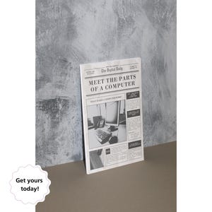 Meet the Parts of a Computer Poster – Newsletter Style – Perfect for ...