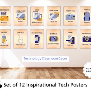 Computer Hardware Posters Inspiring Tech Classroom Display Set of 12 ...