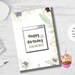 Unique Boho Tech-themed Birthday Cards for Coders and Geeks - Printable ...