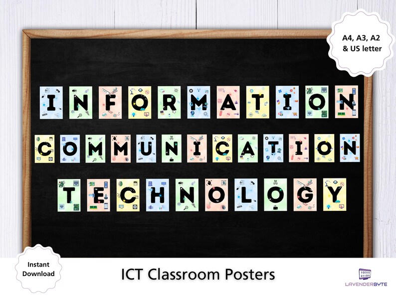 Classroom Display | ICT Letter Posters |inspiring Tech Posters for ...