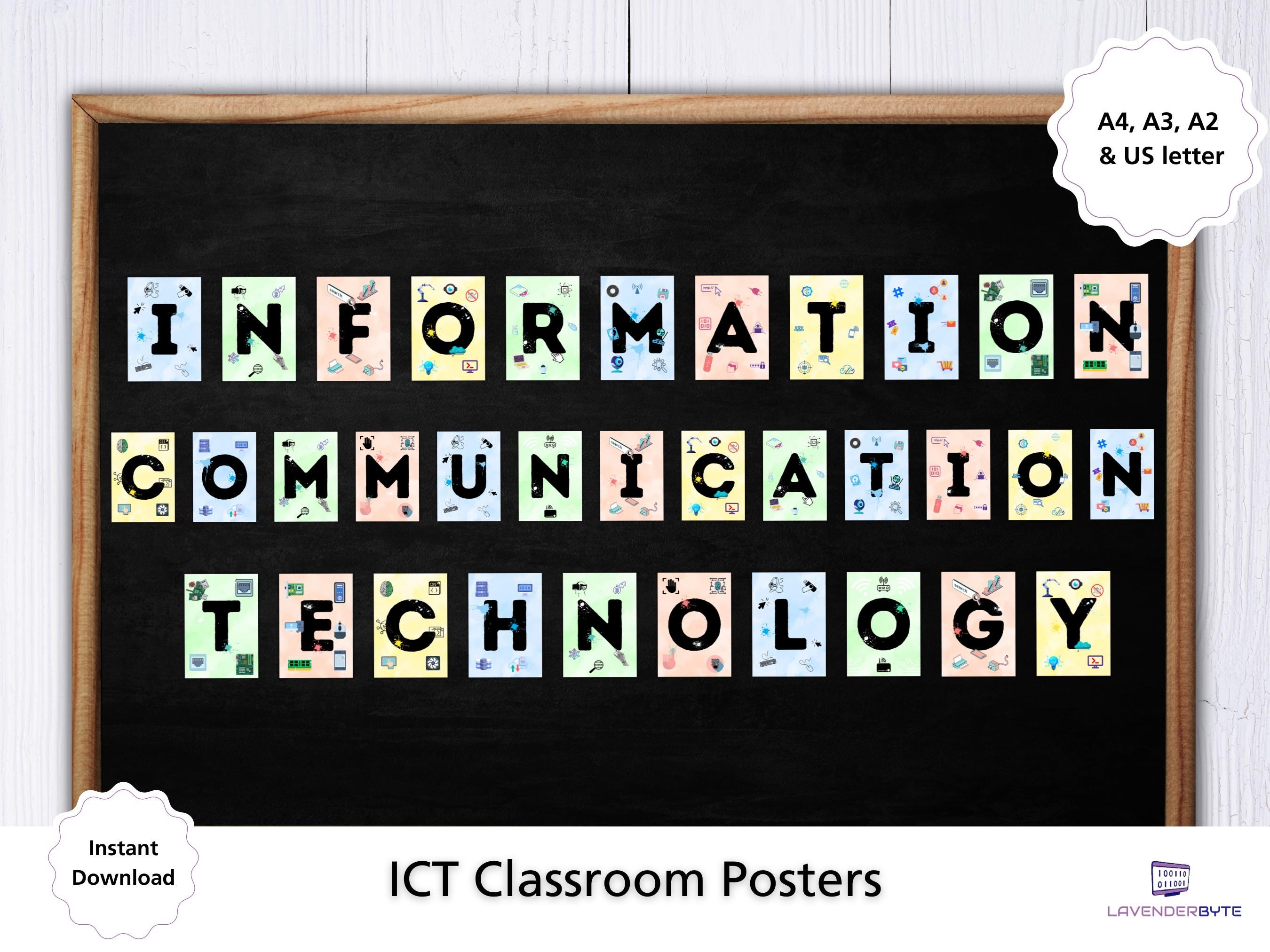 Classroom Display | ICT Letter Posters |inspiring Tech Posters for ...