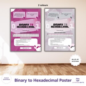 A-level & GCSE Cheat Sheet | Computer Science Programming Posters | Binary Byte Bits | Computing ...