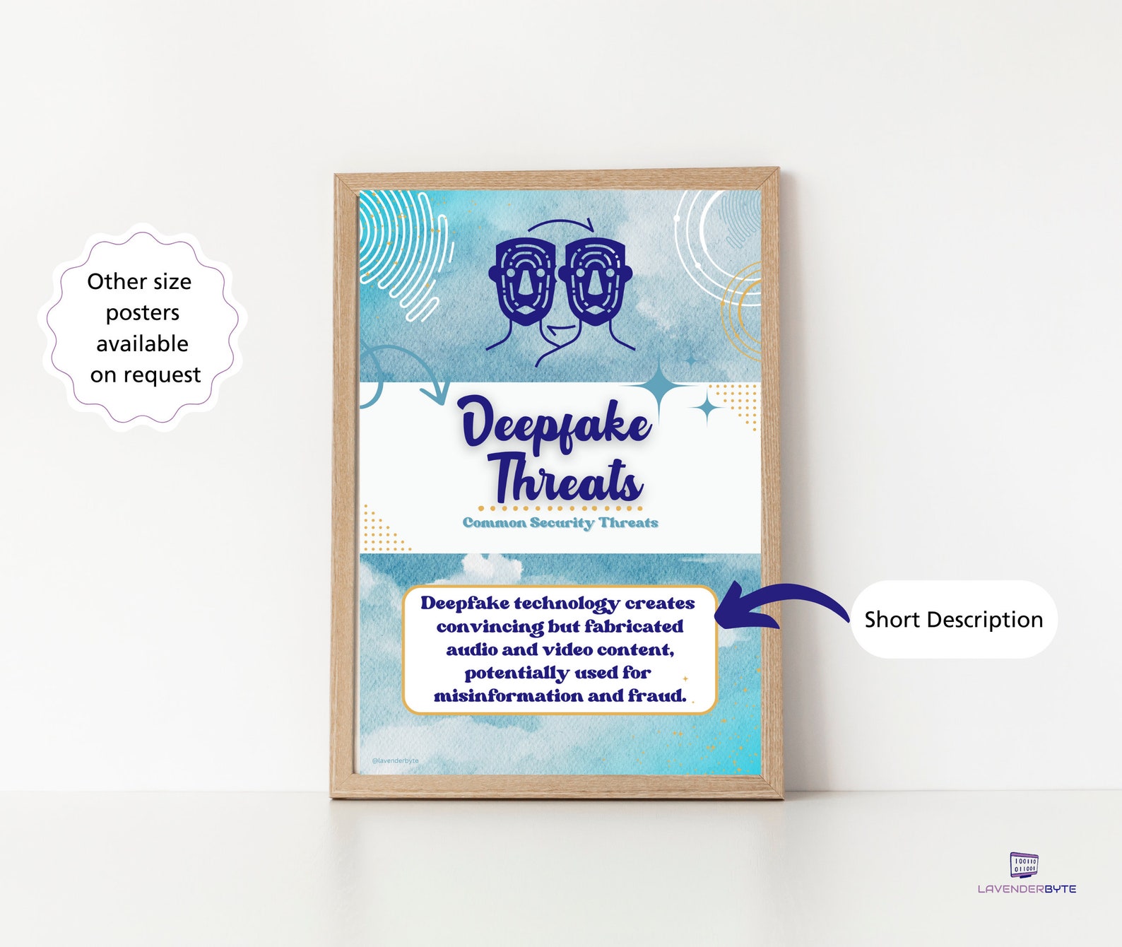 Computer Security Threats Cheat Sheet Posters Computer Science ...