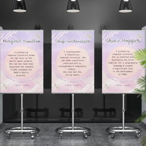 Women in Computer Science Era Classroom Posters Bundle Set of 20 Female ...