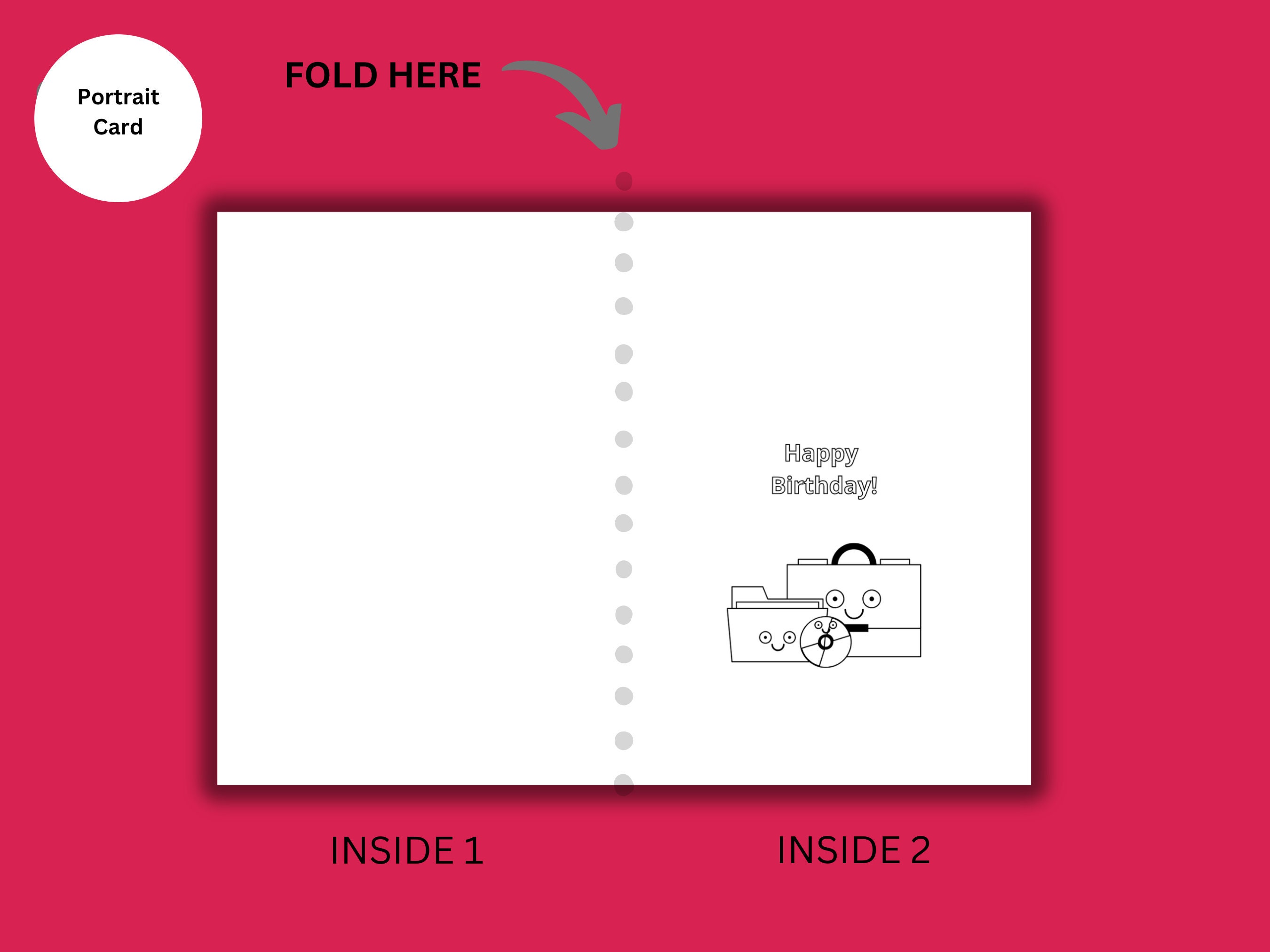 Techie Birthday Card - Printable Happy Birthday Download, Colouring ...